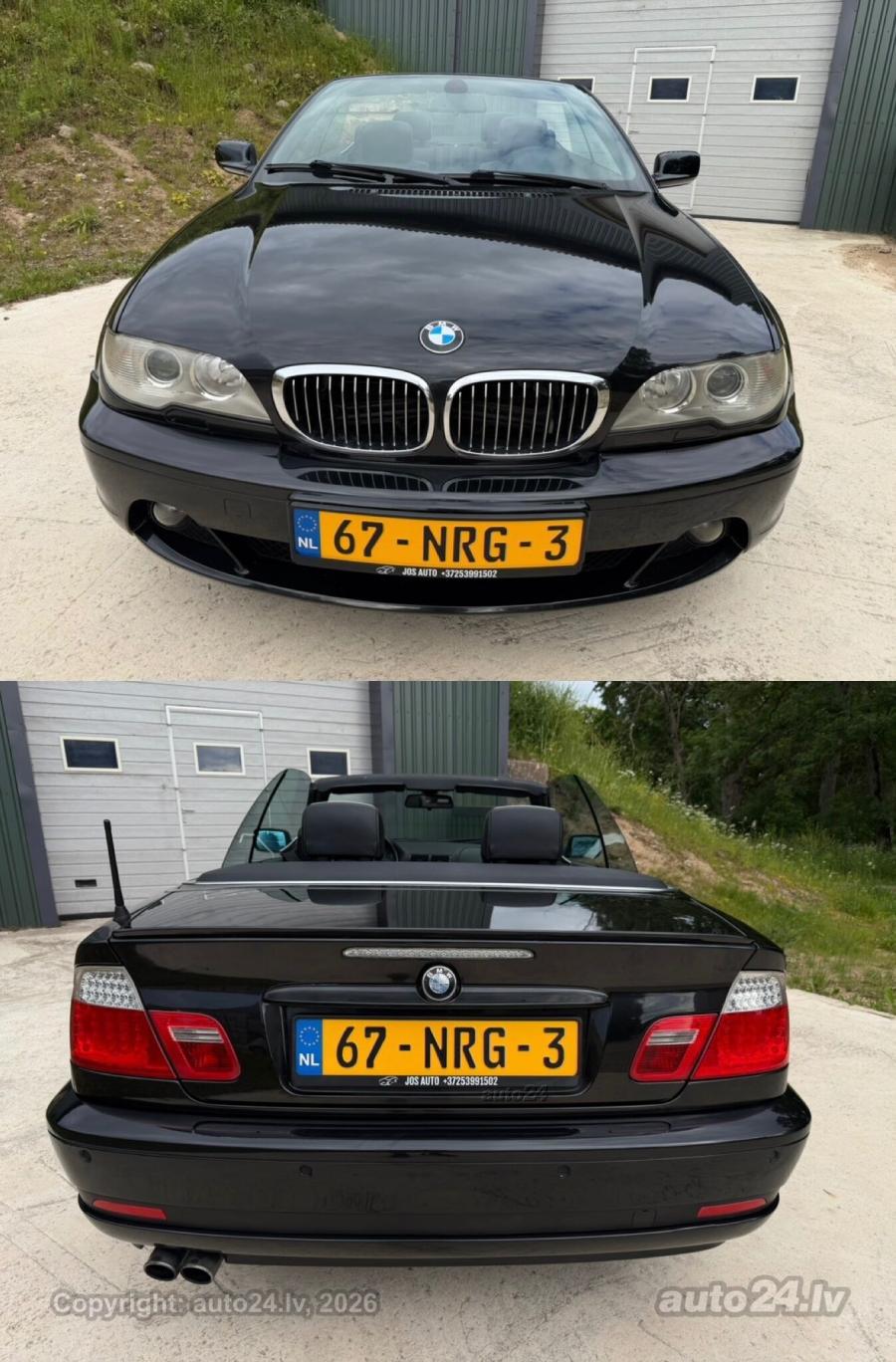 Black BMW 3 Series 2003 in Viljandi, with an engine capacity of 2.20 L and mileage of 296 thousand km for 6790 €, photo 7 on AUTOMOTO.COM.LV