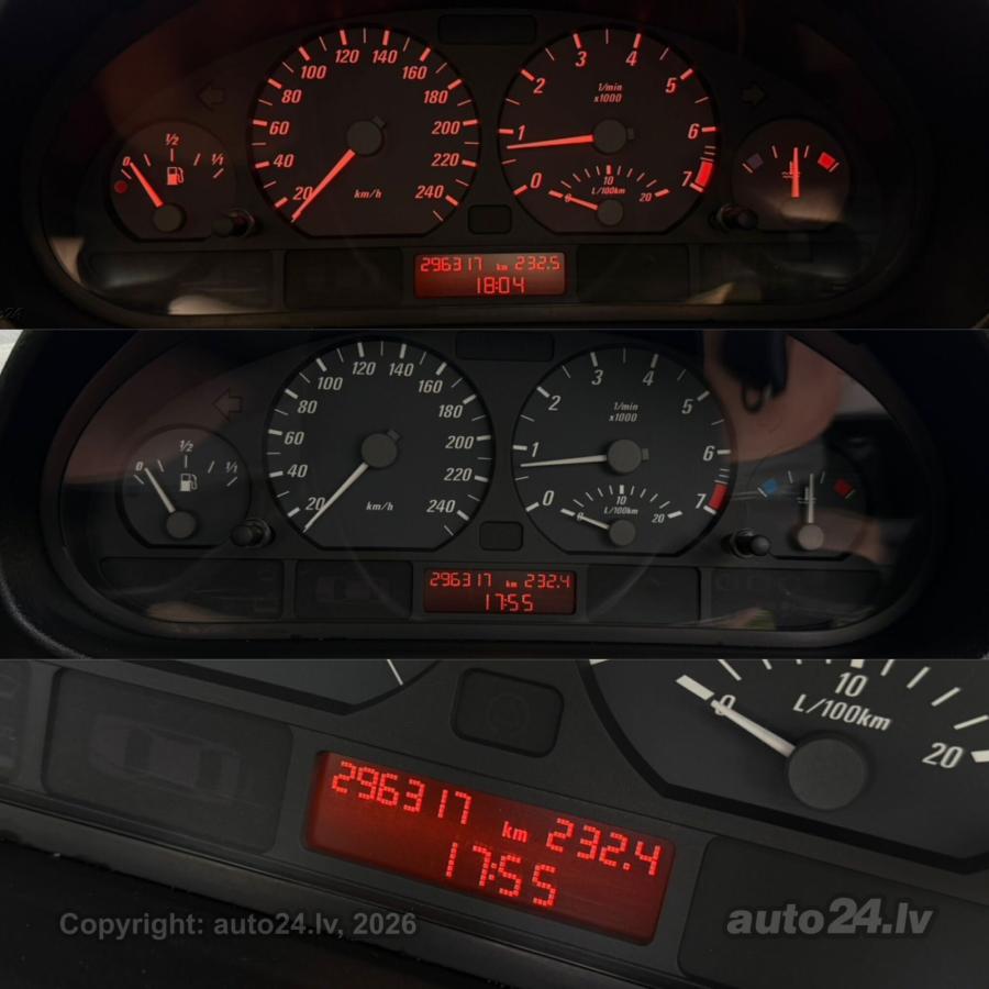 Black BMW 3 Series 2003 in Viljandi, with an engine capacity of 2.20 L and mileage of 296 thousand km for 6790 €, photo 16 on AUTOMOTO.COM.LV