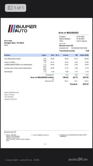 Melns BMW 3 Series 2007 Tartu, ar dzinēja tilpumu 2.00 L un nobraukumu 273 tūkst. km par 7200 €, foto 17 vietnē AUTOMOTO.COM.LV