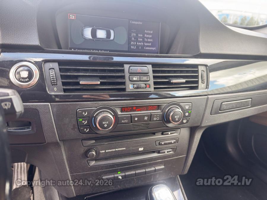 Black BMW 3 Series 2007 in Tallinn, with an engine capacity of 3.00 L and mileage of 414 thousand km for 8600 €, photo 16 on AUTOMOTO.COM.LV