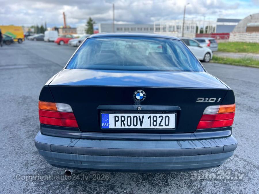Black BMW 3 Series 1994 in Tartu, with an engine capacity of 1.80 L and mileage of 0 thousand km for 2400 €, photo 7 on AUTOMOTO.COM.LV