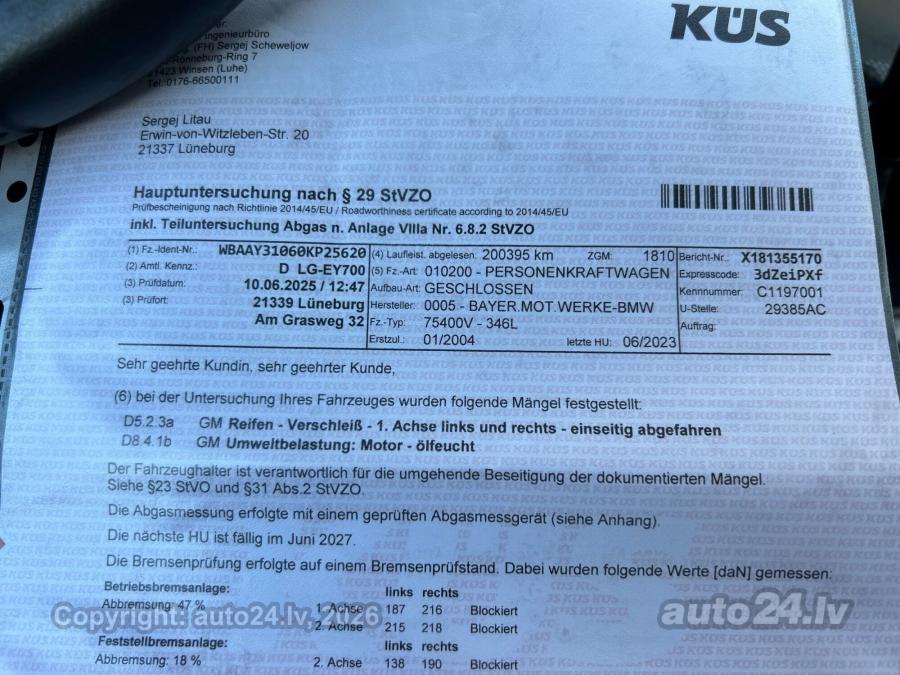 Melns BMW 3 Series 2004 Tartu, ar dzinēja tilpumu 1.80 L un nobraukumu 205 tūkst. km par 3500 €, foto 26 vietnē AUTOMOTO.COM.LV