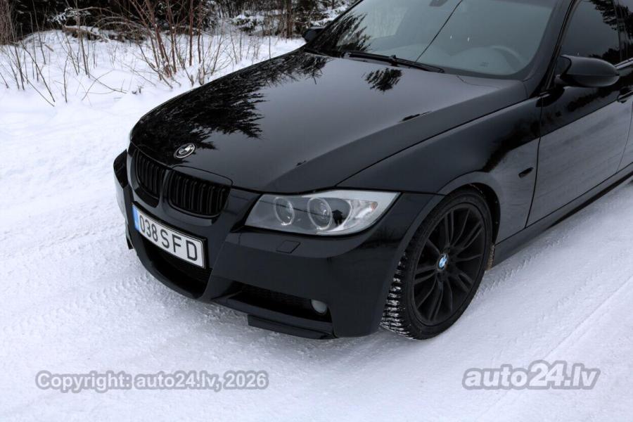 Black BMW 3 Series 2007 in Tallinn, with an engine capacity of 3.00 L and mileage of 349 thousand km for 8850 €, photo 2 on AUTOMOTO.COM.LV
