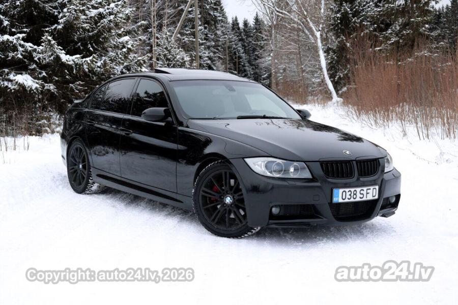 Black BMW 3 Series 2007 in Tallinn, with an engine capacity of 3.00 L and mileage of 349 thousand km for 8850 €, photo 4 on AUTOMOTO.COM.LV