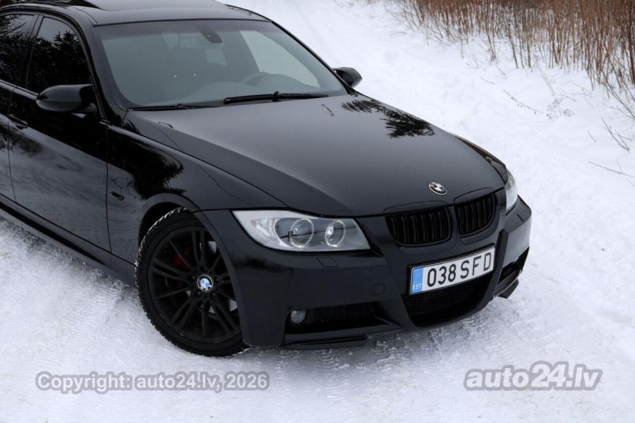 Black BMW 3 Series 2007 in Tallinn, with an engine capacity of 3.00 L and mileage of 349 thousand km for 8850 €, photo 5 on AUTOMOTO.COM.LV