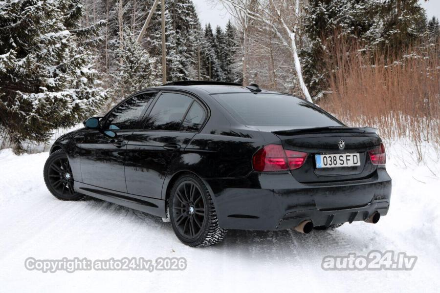 Black BMW 3 Series 2007 in Tallinn, with an engine capacity of 3.00 L and mileage of 349 thousand km for 8850 €, photo 8 on AUTOMOTO.COM.LV