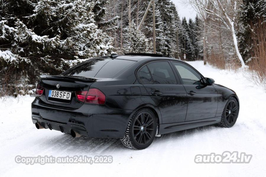 Black BMW 3 Series 2007 in Tallinn, with an engine capacity of 3.00 L and mileage of 349 thousand km for 8850 €, photo 10 on AUTOMOTO.COM.LV
