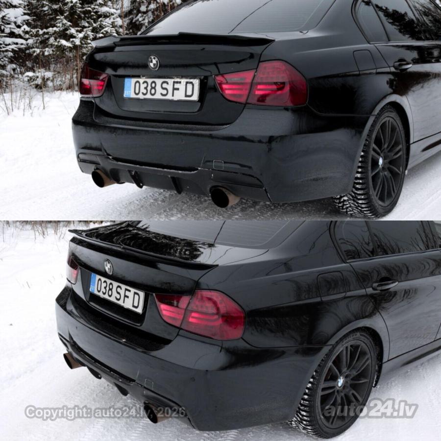 Black BMW 3 Series 2007 in Tallinn, with an engine capacity of 3.00 L and mileage of 349 thousand km for 8850 €, photo 13 on AUTOMOTO.COM.LV