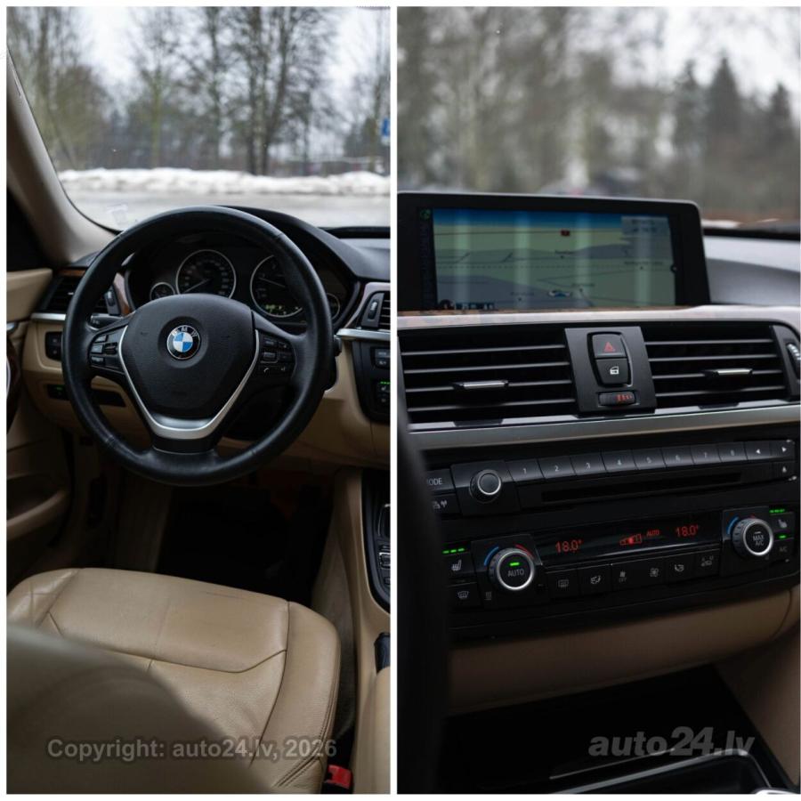 Black BMW 3 Series 2014 in Tallinn, with an engine capacity of 2.00 L and mileage of 223 thousand km for 13500 €, photo 12 on AUTOMOTO.COM.LV