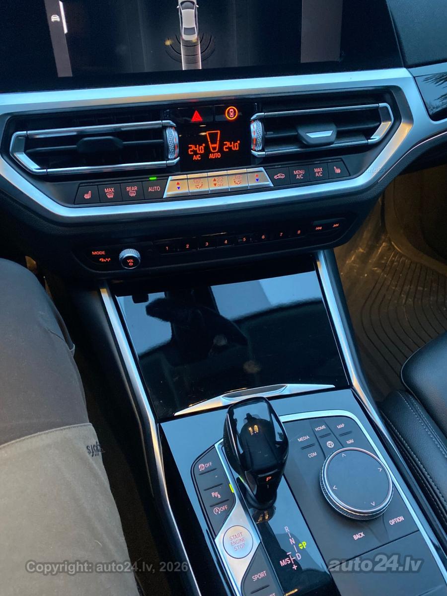 Black BMW 3 Series 2019 in Tallinn, with an engine capacity of 2.00 L and mileage of 211 thousand km for 18900 €, photo 8 on AUTOMOTO.COM.LV