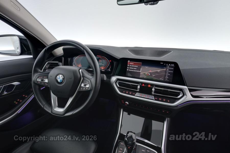 Black BMW 3 Series 2019 in Tallinn, with an engine capacity of 2.00 L and mileage of 55 thousand km for 27900 €, photo 14 on AUTOMOTO.COM.LV
