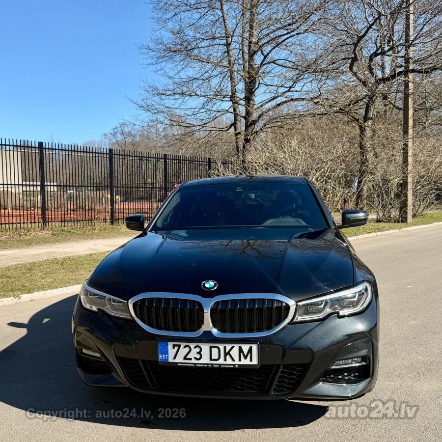 Black BMW 3 Series 2021 in Tallinn, with an engine capacity of 2.00 L and mileage of 44 thousand km for 36900 €, photo 4 on AUTOMOTO.COM.LV