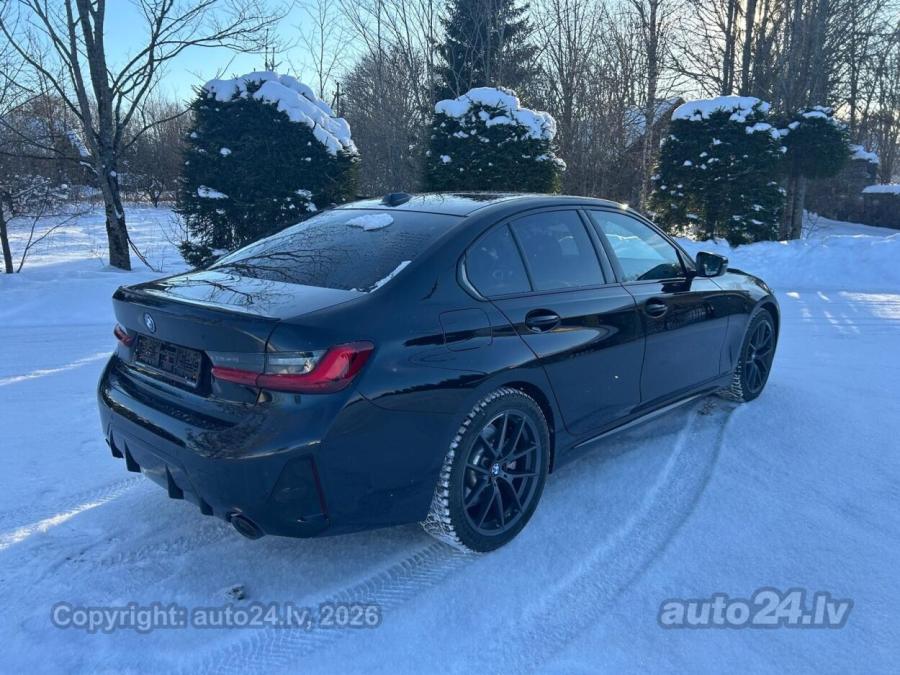 Black BMW 3 Series 2024 in Tallinn, with an engine capacity of 2.00 L and mileage of 25 thousand km for 39500 €, photo 2 on AUTOMOTO.COM.LV