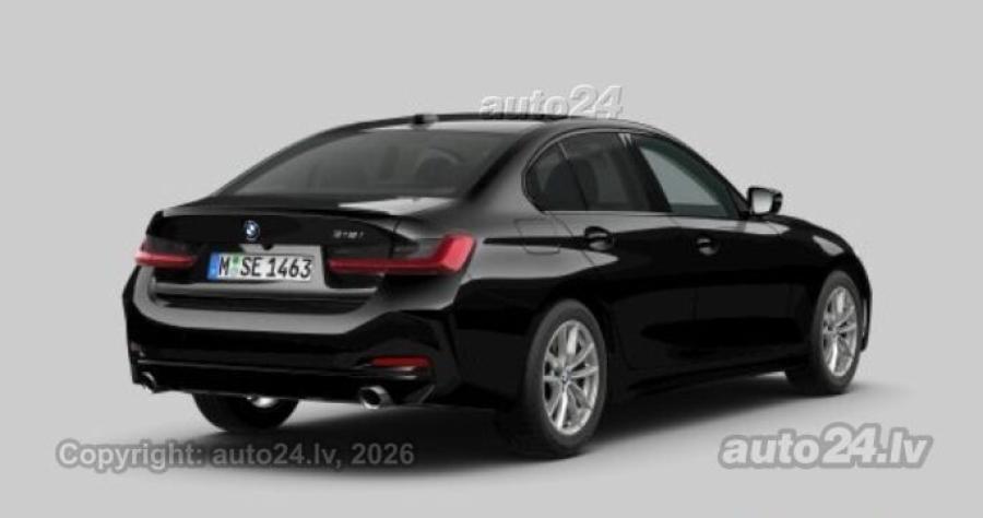 Black BMW 3 Series 2025 in Tallinn, with an engine capacity of 2.00 L and mileage of 24 thousand km for 36900 €, photo 3 on AUTOMOTO.COM.LV