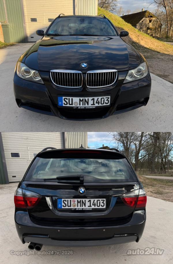 Black BMW 3 Series 2007 in Viljandi, with an engine capacity of 3.00 L and mileage of 353 thousand km for 6490 €, photo 6 on AUTOMOTO.COM.LV