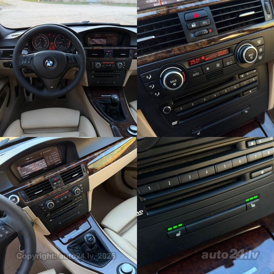 Black BMW 3 Series 2007 in Viljandi, with an engine capacity of 3.00 L and mileage of 353 thousand km for 6490 €, photo 13 on AUTOMOTO.COM.LV
