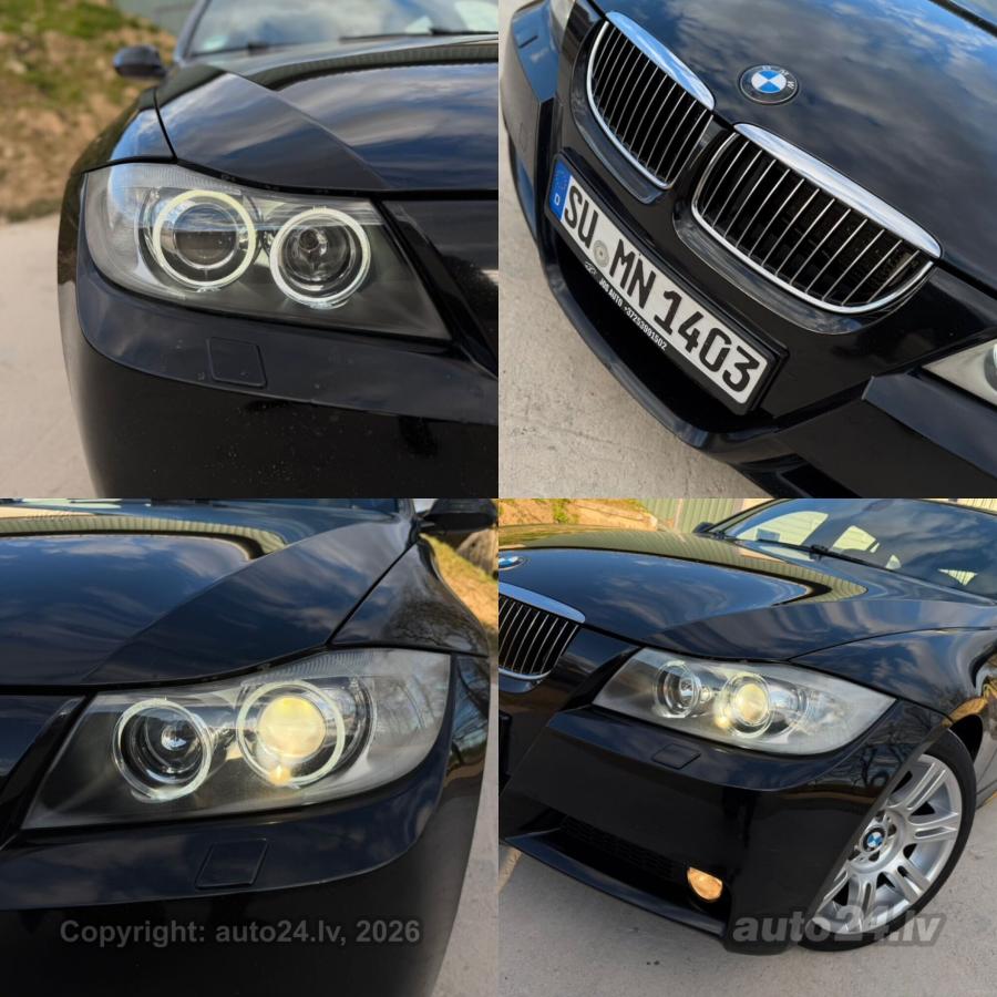 Black BMW 3 Series 2007 in Viljandi, with an engine capacity of 3.00 L and mileage of 353 thousand km for 6490 €, photo 24 on AUTOMOTO.COM.LV