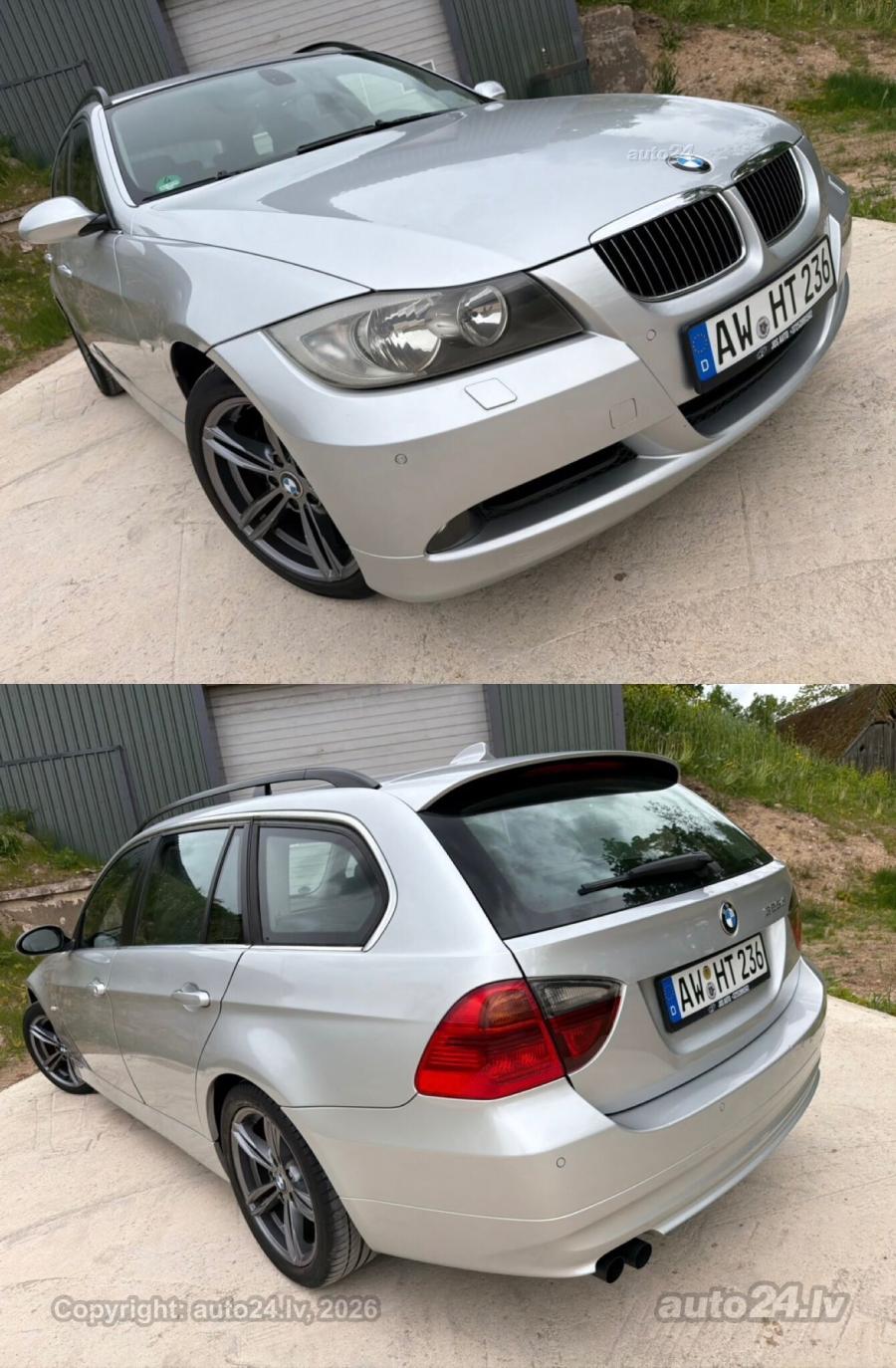 Black BMW 3 Series 2007 in Viljandi, with an engine capacity of 3.00 L and mileage of 335 thousand km for 5490 €, photo 6 on AUTOMOTO.COM.LV