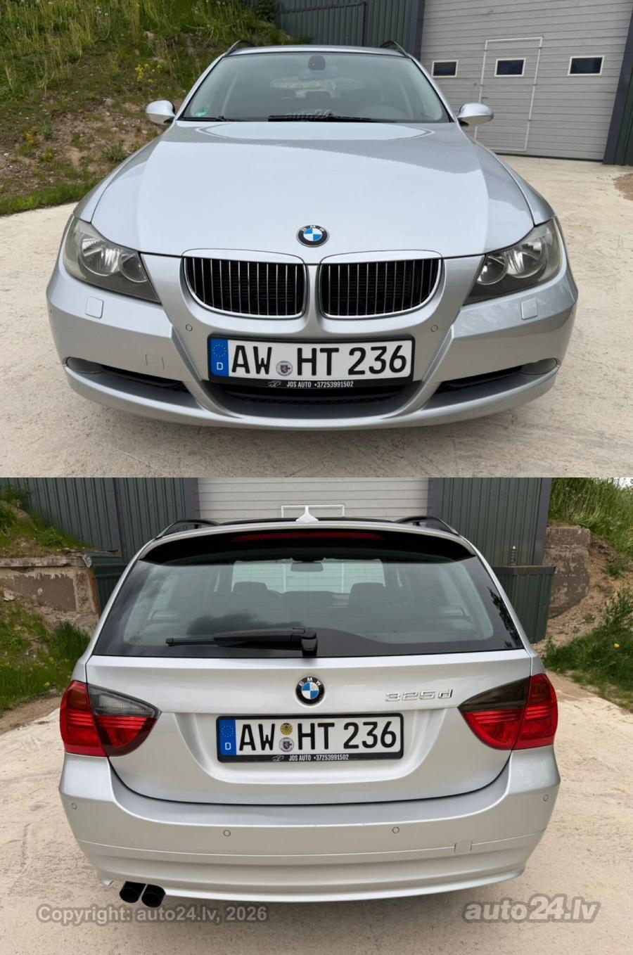 Black BMW 3 Series 2007 in Viljandi, with an engine capacity of 3.00 L and mileage of 335 thousand km for 5490 €, photo 7 on AUTOMOTO.COM.LV