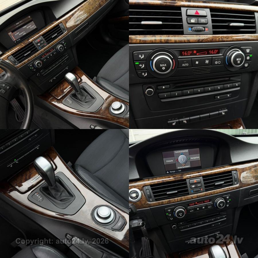 Black BMW 3 Series 2007 in Viljandi, with an engine capacity of 3.00 L and mileage of 335 thousand km for 5490 €, photo 13 on AUTOMOTO.COM.LV