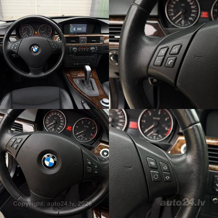 Black BMW 3 Series 2007 in Viljandi, with an engine capacity of 3.00 L and mileage of 335 thousand km for 5490 €, photo 15 on AUTOMOTO.COM.LV