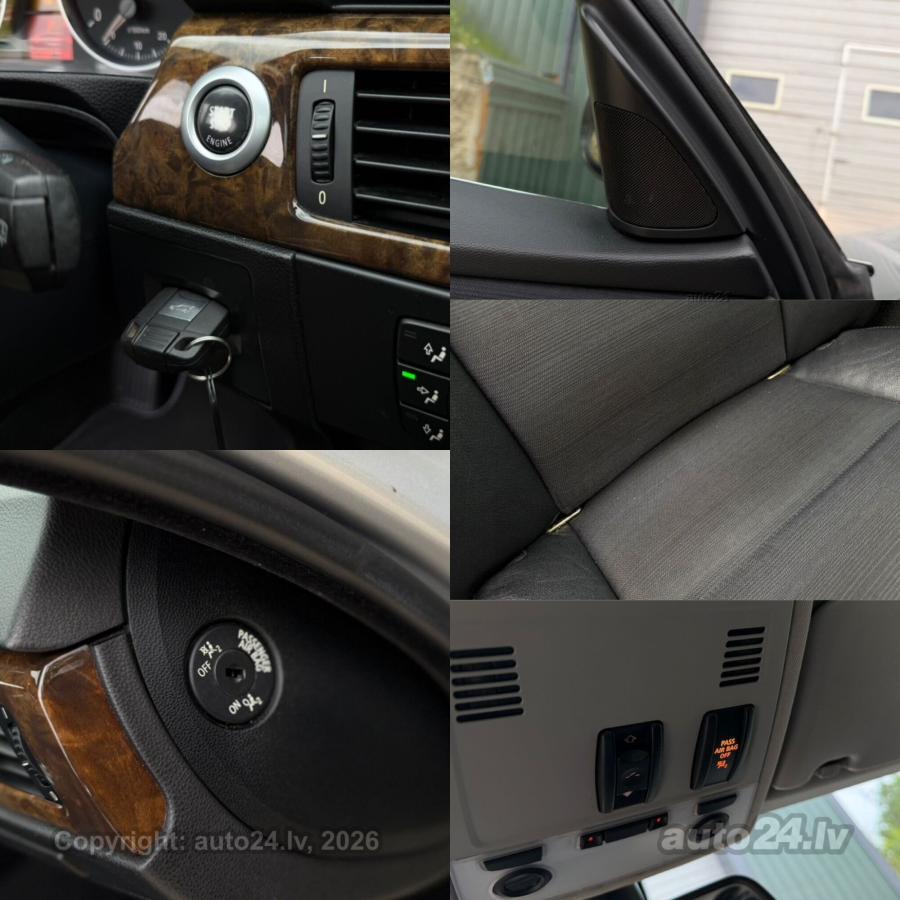 Black BMW 3 Series 2007 in Viljandi, with an engine capacity of 3.00 L and mileage of 335 thousand km for 5490 €, photo 20 on AUTOMOTO.COM.LV