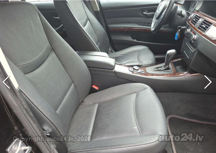 Black BMW 3 Series 2009 in Tartu, with an engine capacity of 3.00 L and mileage of 268 thousand km for 5790 €, photo 4 on AUTOMOTO.COM.LV