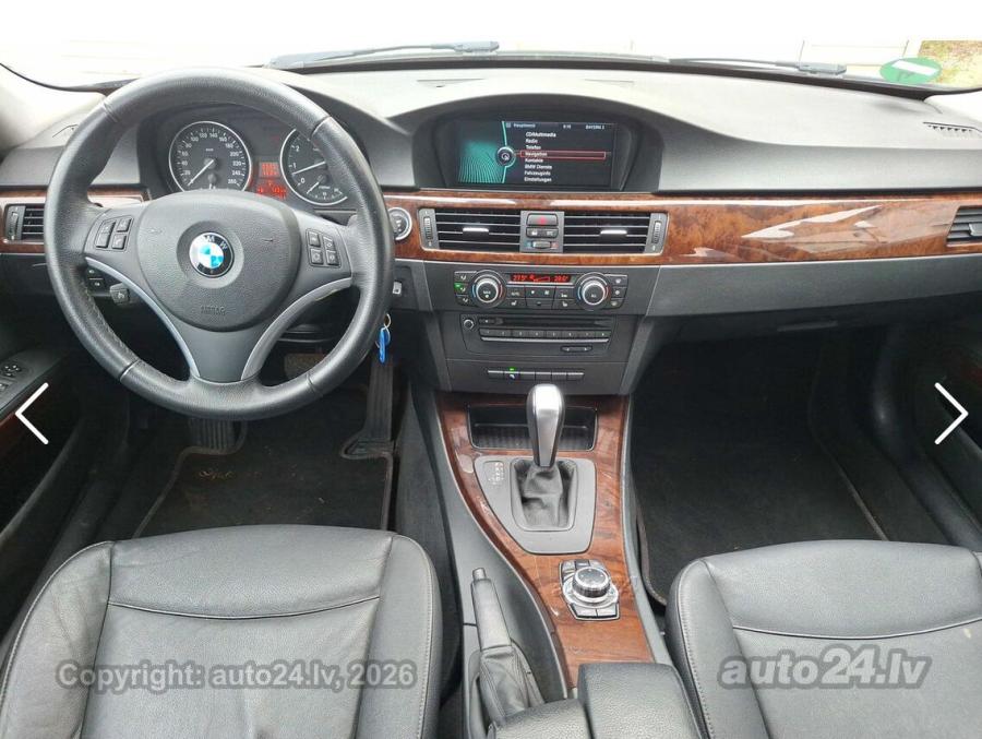 Black BMW 3 Series 2009 in Tartu, with an engine capacity of 3.00 L and mileage of 268 thousand km for 5790 €, photo 5 on AUTOMOTO.COM.LV
