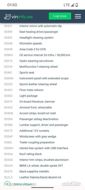 Melns BMW 3 Series 2014 Tallina, ar dzinēja tilpumu 2.00 L un nobraukumu 244 tūkst. km par 12000 €, foto 26 vietnē AUTOMOTO.COM.LV
