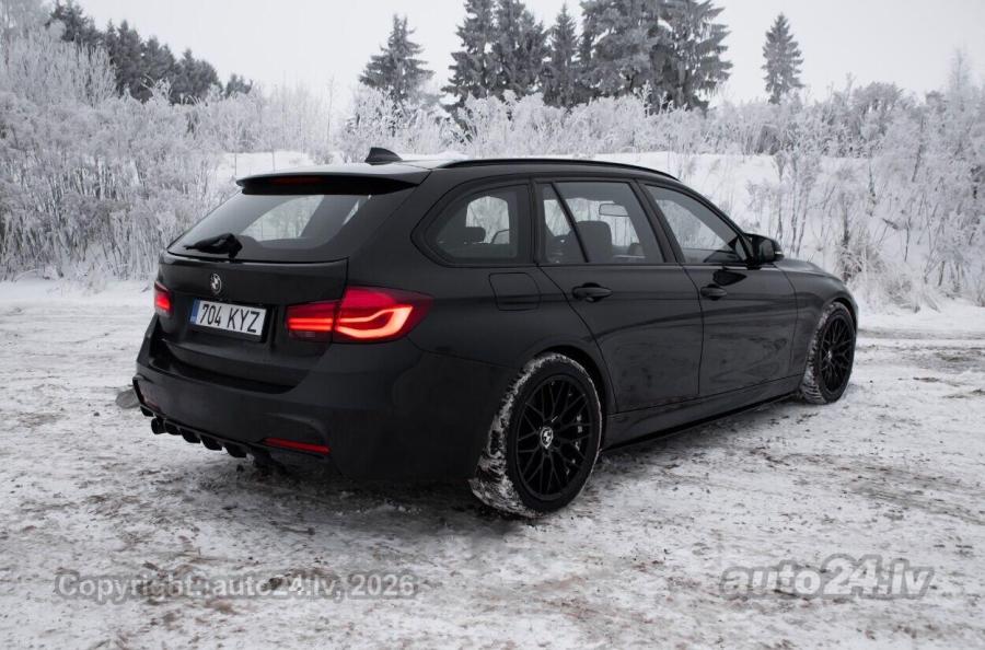 Black BMW 3 Series 2016 in Tartu, with an engine capacity of 2.00 L and mileage of 253 thousand km for 12900 €, photo 4 on AUTOMOTO.COM.LV