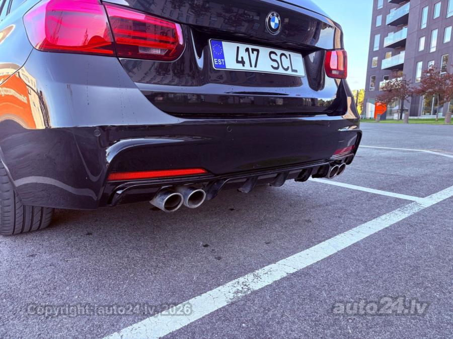 Black BMW 3 Series 2016 in Tallinn, with an engine capacity of 2.00 L and mileage of 284 thousand km for 14999 €, photo 10 on AUTOMOTO.COM.LV