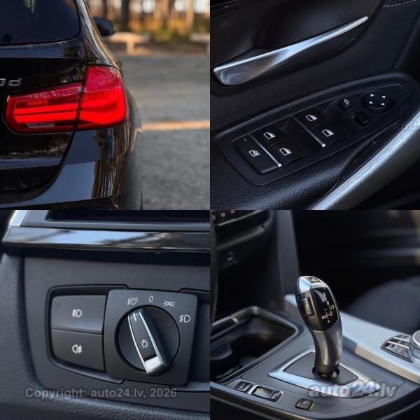 Black BMW 3 Series 2017 in Tallinn, with an engine capacity of 2.00 L and mileage of 303 thousand km for 14500 €, photo 9 on AUTOMOTO.COM.LV