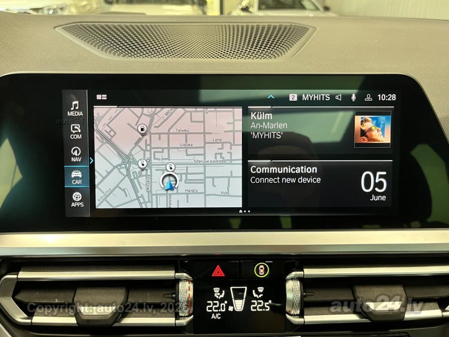 Black BMW 3 Series 2021 in Tallinn, with an engine capacity of 2.00 L and mileage of 102 thousand km for 24200 €, photo 17 on AUTOMOTO.COM.LV