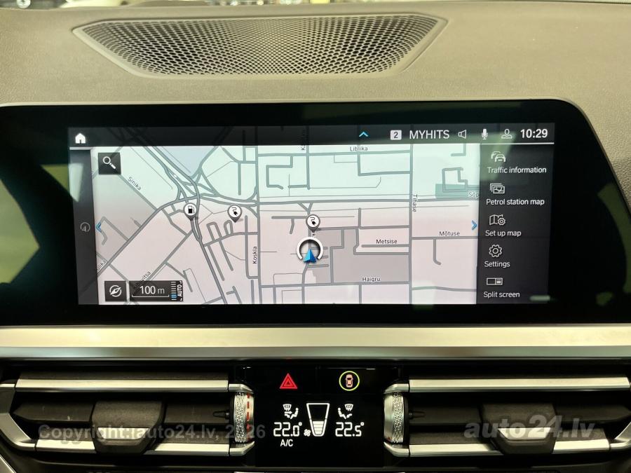 Black BMW 3 Series 2021 in Tallinn, with an engine capacity of 2.00 L and mileage of 102 thousand km for 24200 €, photo 19 on AUTOMOTO.COM.LV