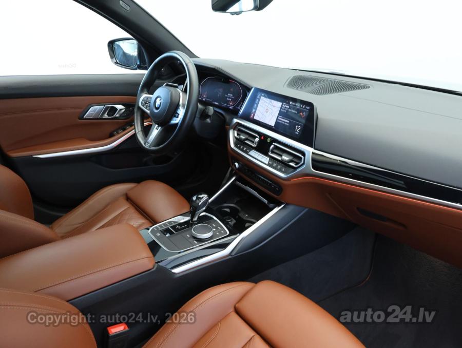 Black BMW 3 Series 2021 in Tallinn, with an engine capacity of 2.00 L and mileage of 155 thousand km for 28900 €, photo 21 on AUTOMOTO.COM.LV