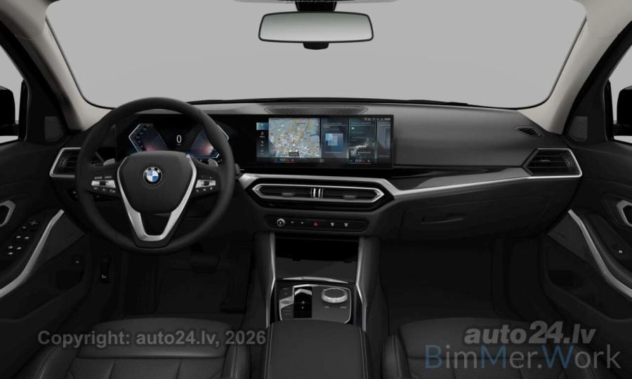 Black BMW 3 Series 2023 in Tallinn, with an engine capacity of 2.00 L and mileage of 162 thousand km for 20900 €, photo 10 on AUTOMOTO.COM.LV