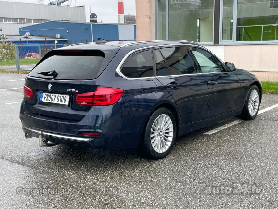 Blue BMW 3 Series 2017 in Tallinn, with an engine capacity of 2.00 L and mileage of 197 thousand km for 10990 €, photo 3 on AUTOMOTO.COM.LV