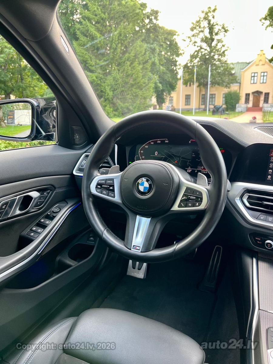 Blue BMW 3 Series 2021 in Tallinn, with an engine capacity of 3.00 L and mileage of 81 thousand km for 31900 €, photo 19 on AUTOMOTO.COM.LV