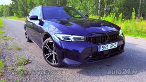 Zils BMW 3 Series 2022 Tartu, ar dzinēja tilpumu 2.00 L un nobraukumu 73 tūkst. km par 41990 €, foto 1 vietnē AUTOMOTO.COM.LV