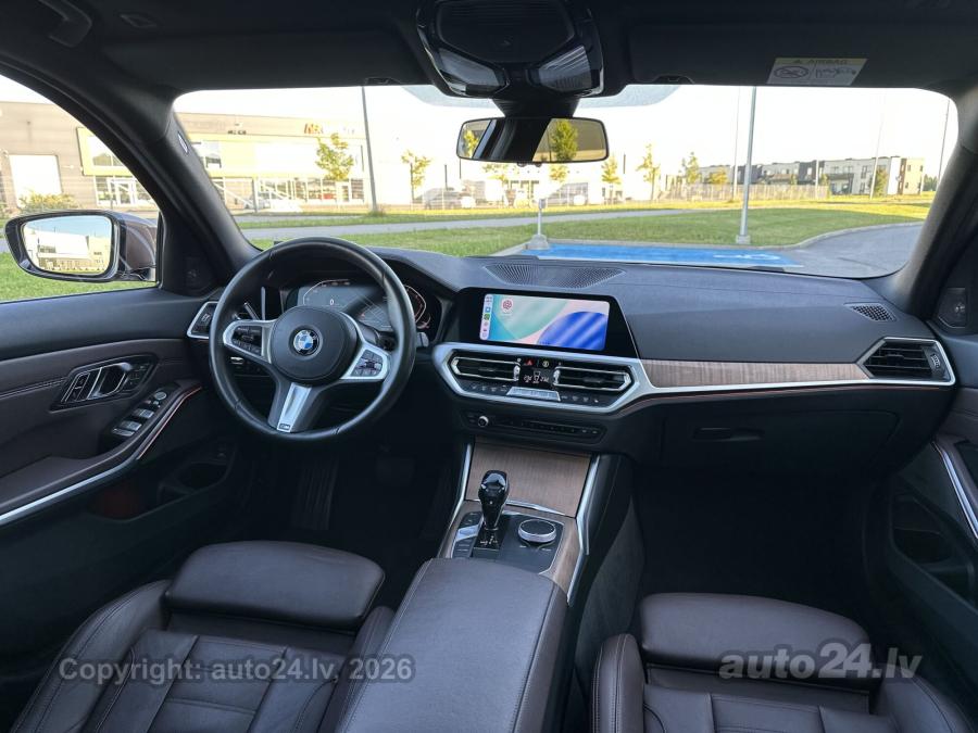 Brown BMW 3 Series 2019 in Tallinn, with an engine capacity of 2.00 L and mileage of 93 thousand km for 34500 €, photo 10 on AUTOMOTO.COM.LV