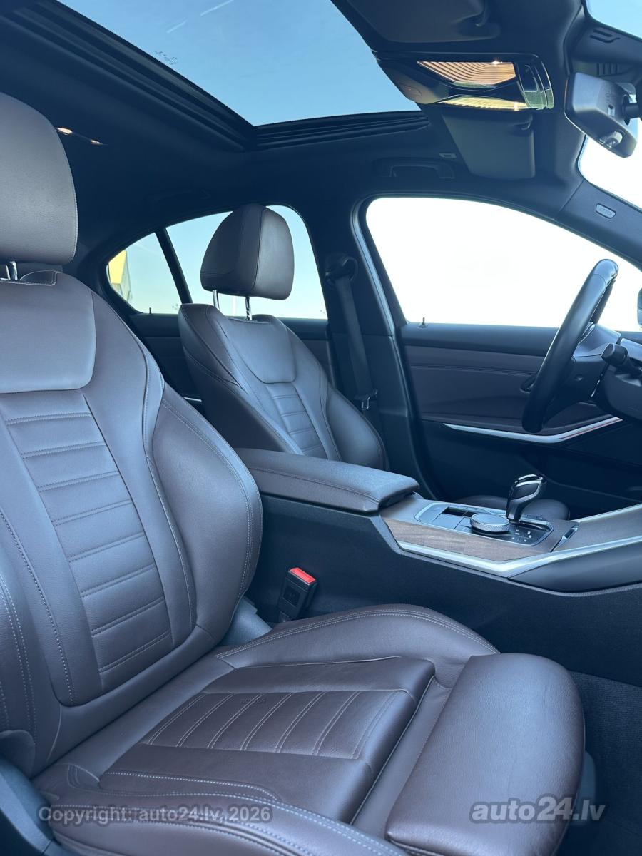 Brown BMW 3 Series 2019 in Tallinn, with an engine capacity of 2.00 L and mileage of 93 thousand km for 34500 €, photo 12 on AUTOMOTO.COM.LV