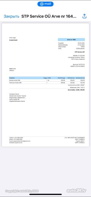 BMW 3 Series 2003 Tallina, ar dzinēja tilpumu 2.00 L un nobraukumu 229 tūkst. km par 4350 €, foto 15 vietnē AUTOMOTO.COM.LV