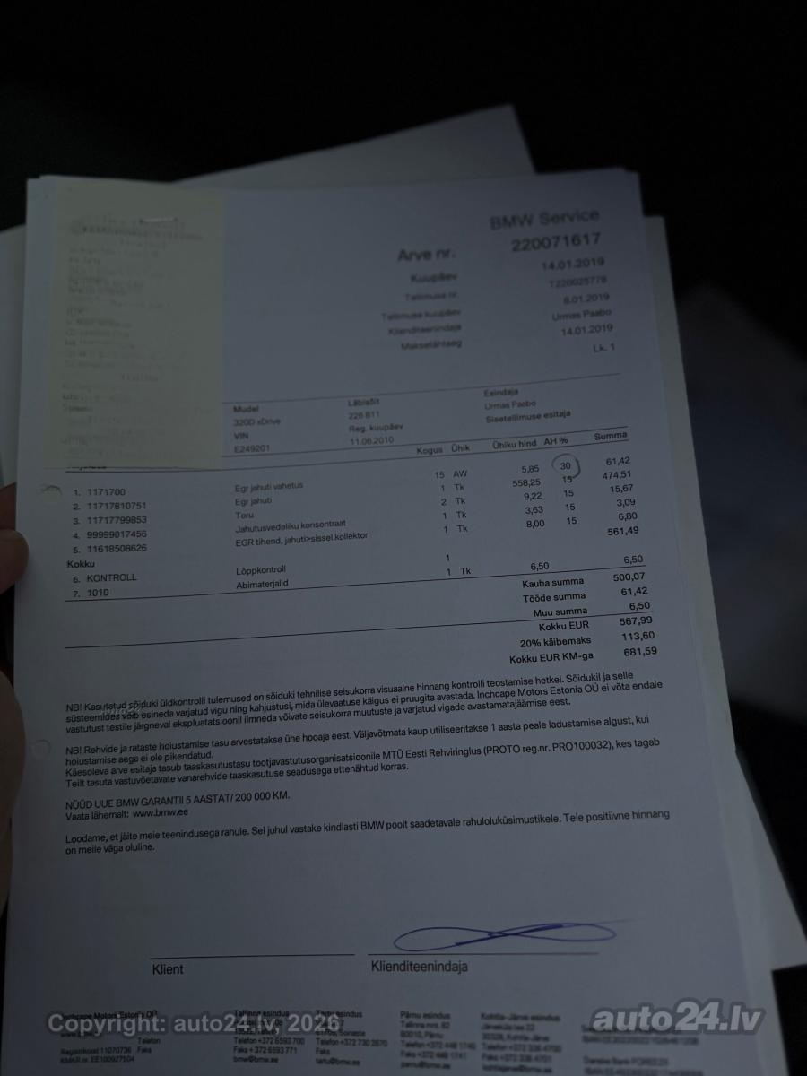 Pelēks BMW 3 Series 2010 Tallina, ar dzinēja tilpumu 2.00 L un nobraukumu 324 tūkst. km par 9500 €, foto 43 vietnē AUTOMOTO.COM.LV
