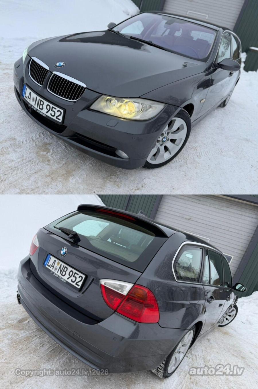 Pelēks BMW 3 Series 2007 Viljandi, ar dzinēja tilpumu 3.00 L un nobraukumu 308 tūkst. km par 6390 €, foto 5 vietnē AUTOMOTO.COM.LV