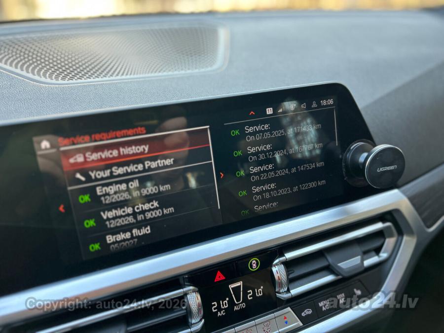 Pelēks BMW 3 Series 2020 Tallina, ar dzinēja tilpumu 2.00 L un nobraukumu 183 tūkst. km par 21300 €, foto 22 vietnē AUTOMOTO.COM.LV