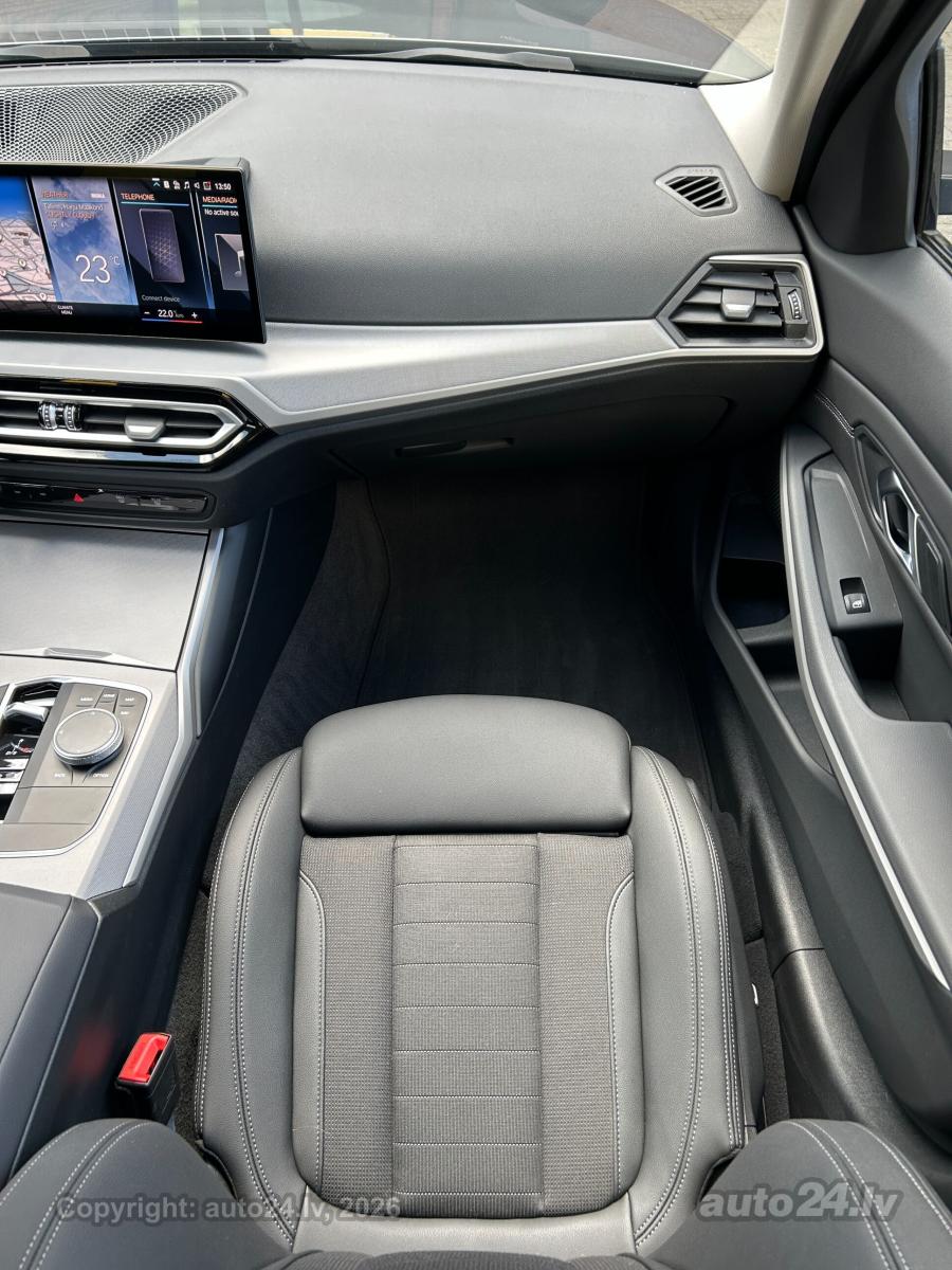 Grey BMW 3 Series 2024 in Tallinn, with an engine capacity of 2.00 L and mileage of 25 thousand km for 35900 €, photo 15 on AUTOMOTO.COM.LV