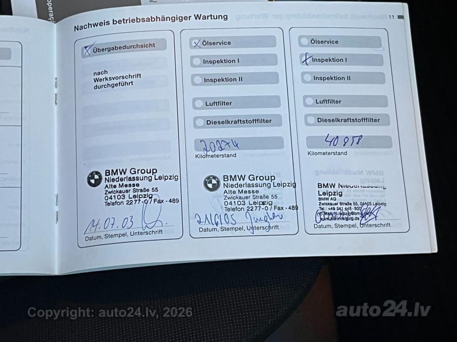 BMW 3 Series 2003 Tallina, ar dzinēja tilpumu 1.00 L un nobraukumu 199 tūkst. km par 2499 €, foto 18 vietnē AUTOMOTO.COM.LV