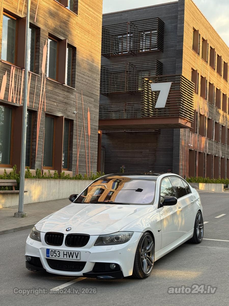 White BMW 3 Series 2008 in Rapla, with an engine capacity of 3.00 L and mileage of 268 thousand km for 12500 €, photo 8 on AUTOMOTO.COM.LV