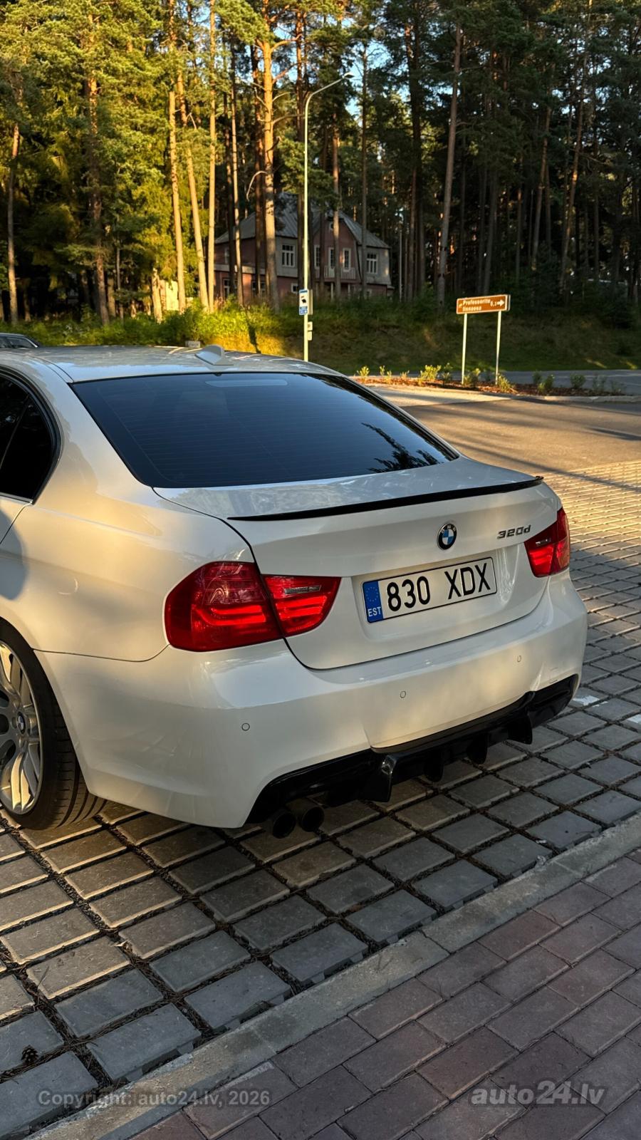 White BMW 3 Series 2011 in Elva, with an engine capacity of 3.00 L and mileage of 340 thousand km for 8300 €, photo 8 on AUTOMOTO.COM.LV