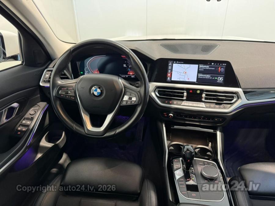 White BMW 3 Series 2019 in Tartu, with an engine capacity of 2.00 L and mileage of 81 thousand km for 25990 €, photo 6 on AUTOMOTO.COM.LV